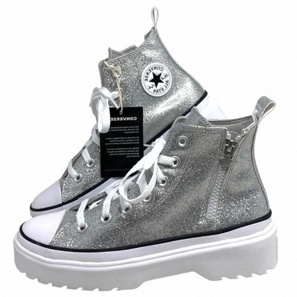 Converse | Shoes | Converse Chuck Taylor Lugged Lift Sneaker Silver ...